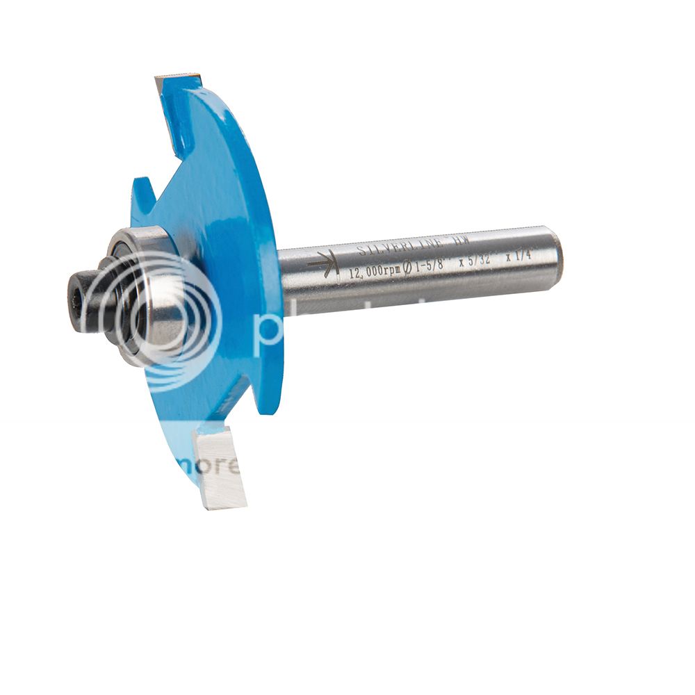 1/4" Shank Biscuit Router Bit For No 10 & No 20 Biscuits Straight Shank ...