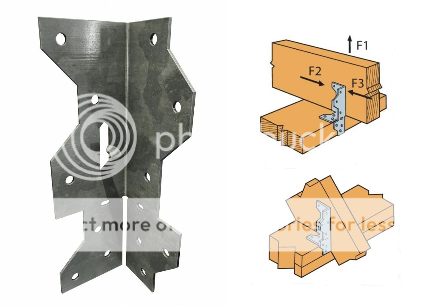 A35 Universal Framing Anchor Wood To Wood Simpson Strongtie You Choose ...